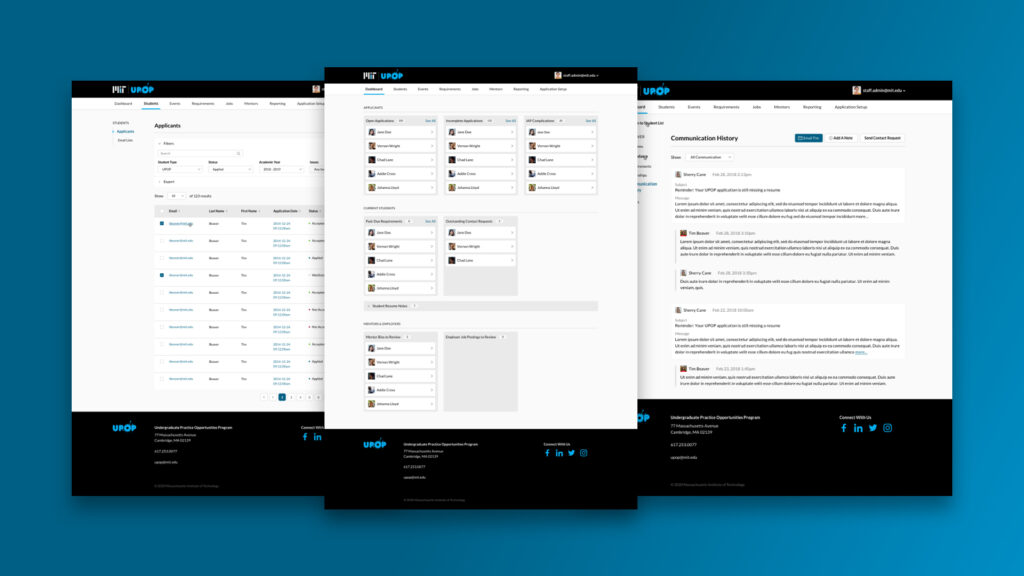 Custom Program Management Tool for MIT - Our Work | ADK Group